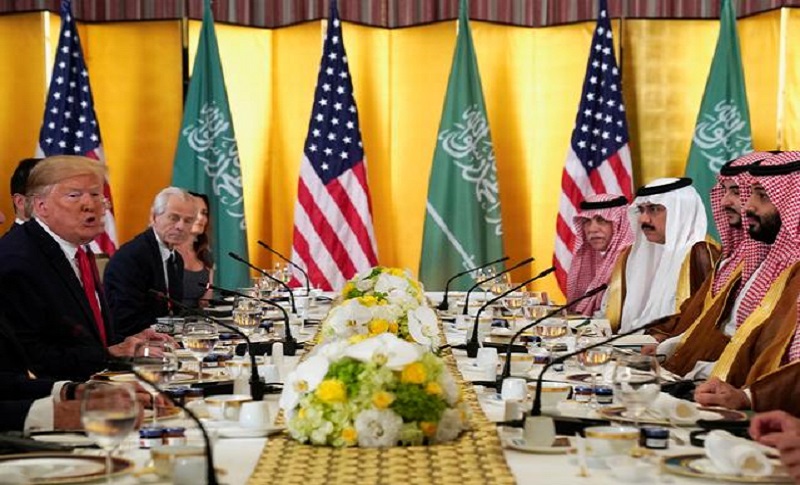Trump says he appreciates Saudi purchase of U.S. military equipment ...