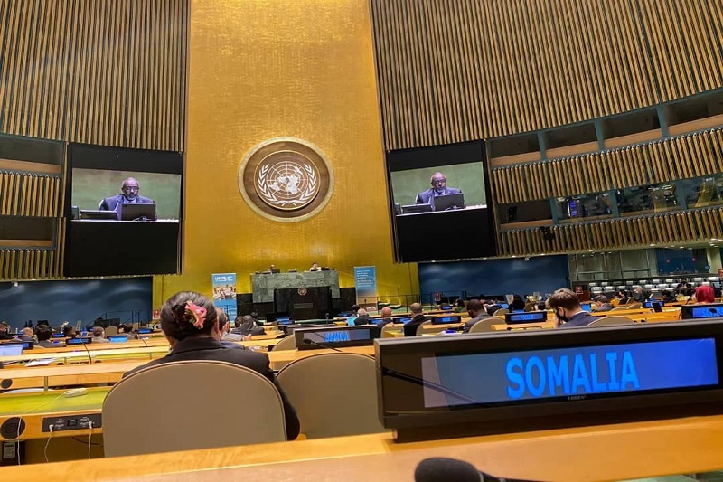 Somalia Ambassador to the United Nations chairs the UN General Assembly ...