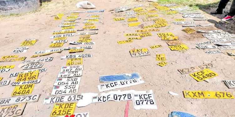 Police recover over 100 assorted vehicle number plates in Nairobi ...